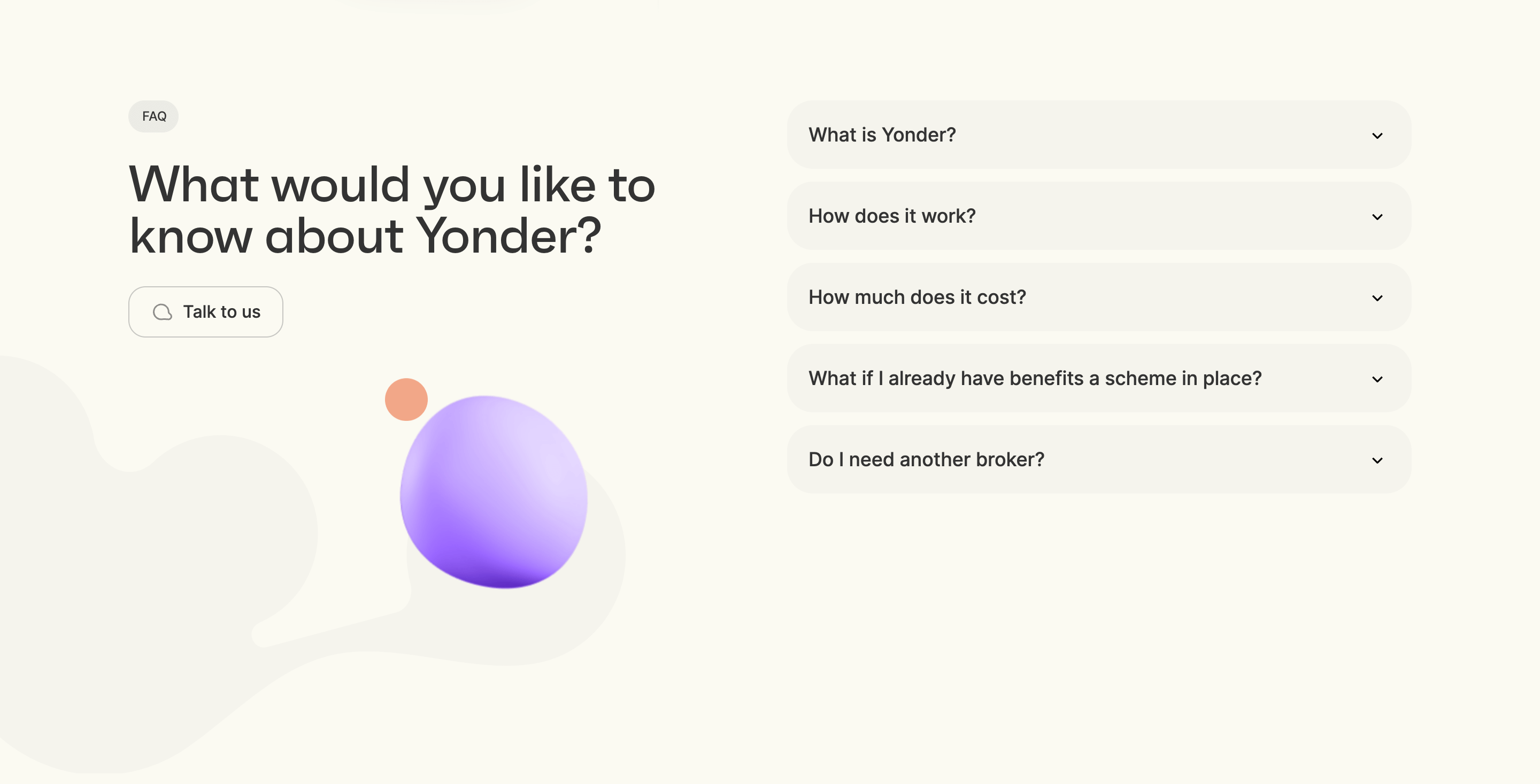 Yonder FAQ