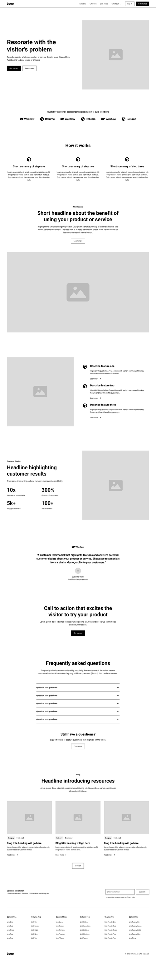 Page Templates | Webflow Library