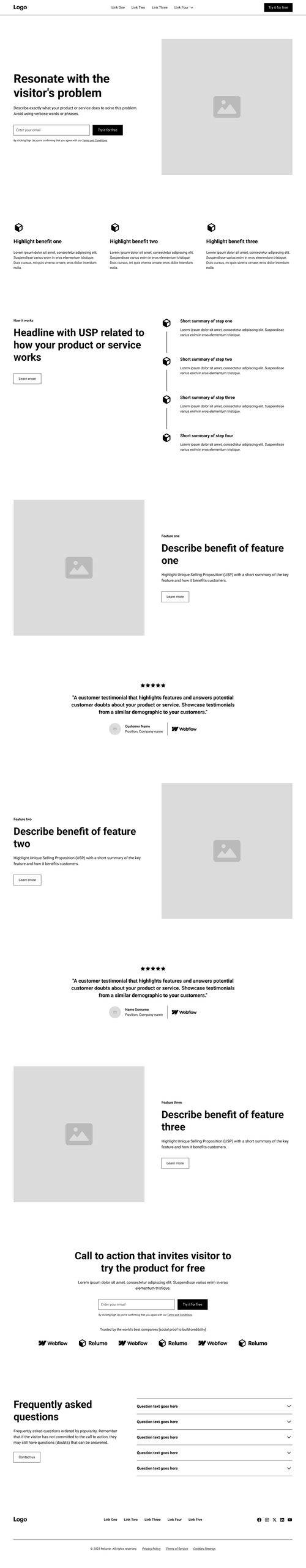 Page Templates | Webflow Library